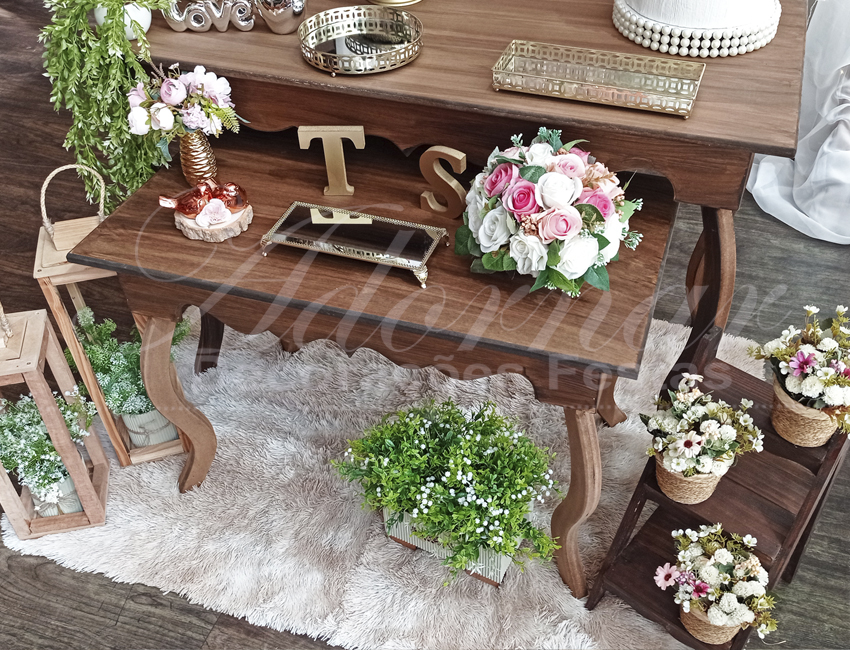 Aluguel de Decoração Para Cerimonial Mesa Rústico Casamento Sp